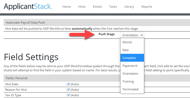 Setting Up the ADP Payroll Integration with ApplicantStack Onboard