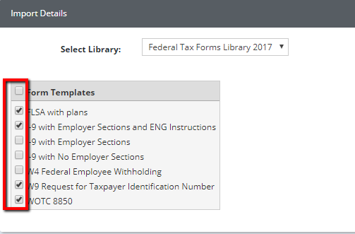 Library Tab in ApplicantStack Onboard