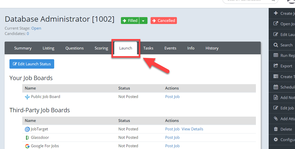JobTarget Integration