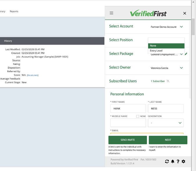 Verified First Integration