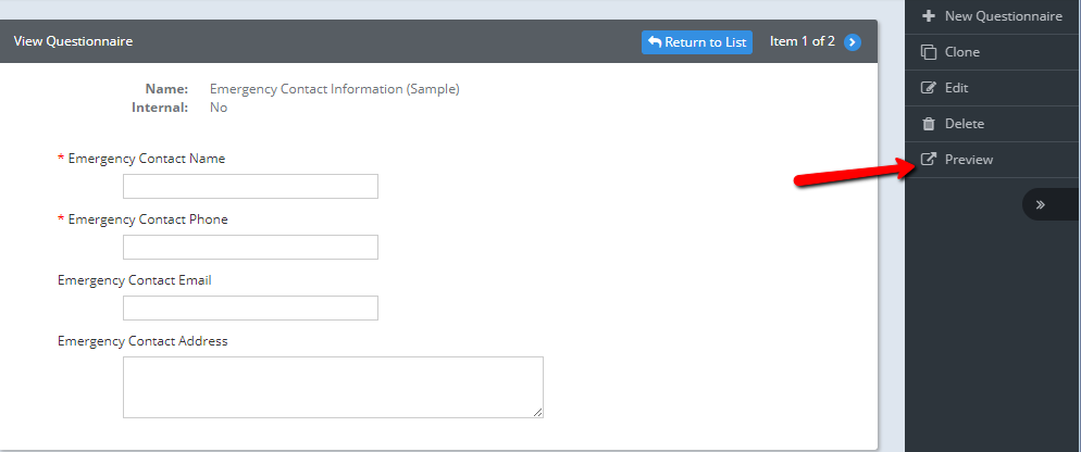 Library Tab in ApplicantStack Onboard