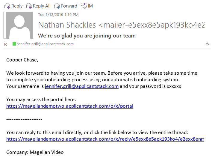 Library Tab in ApplicantStack Onboard