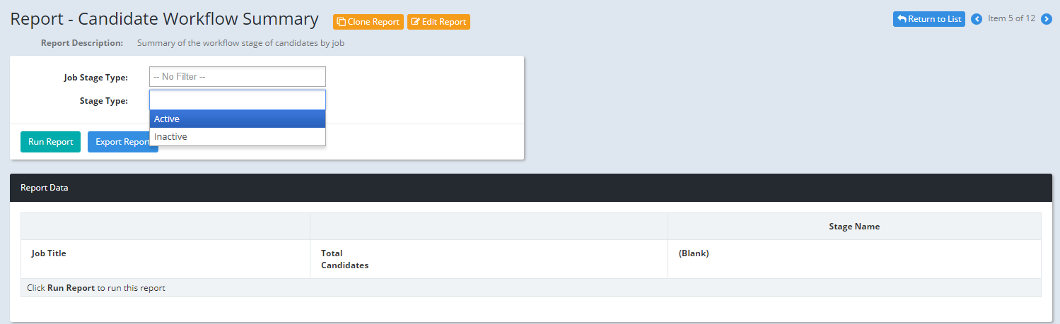Reports Tab